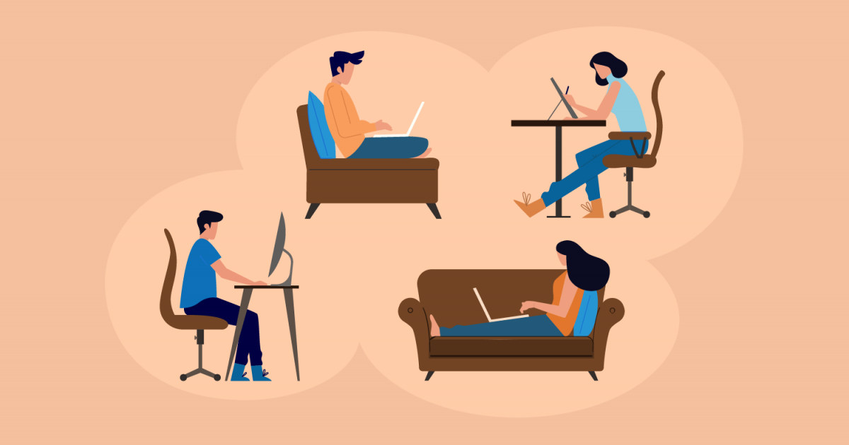 Work from home experiment- How employees typically work at home